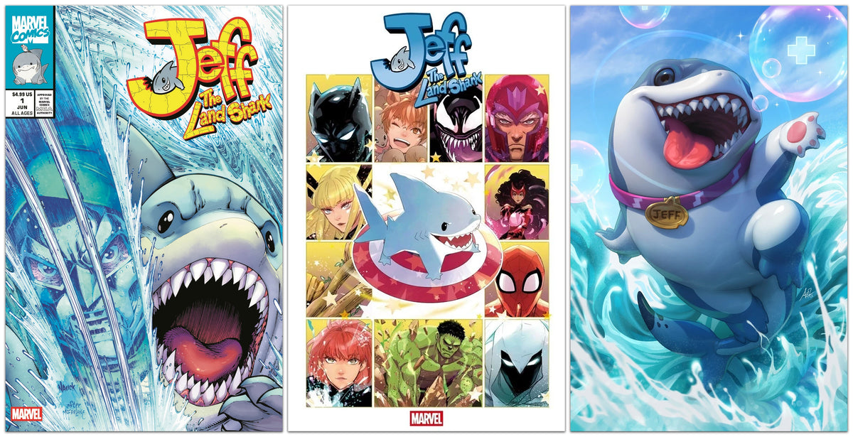 JEFF THE LAND SHARK #1 Todd Nauck Variant Cover + 1:25 & 1:100 Variant| 7 Ate 9 Comics