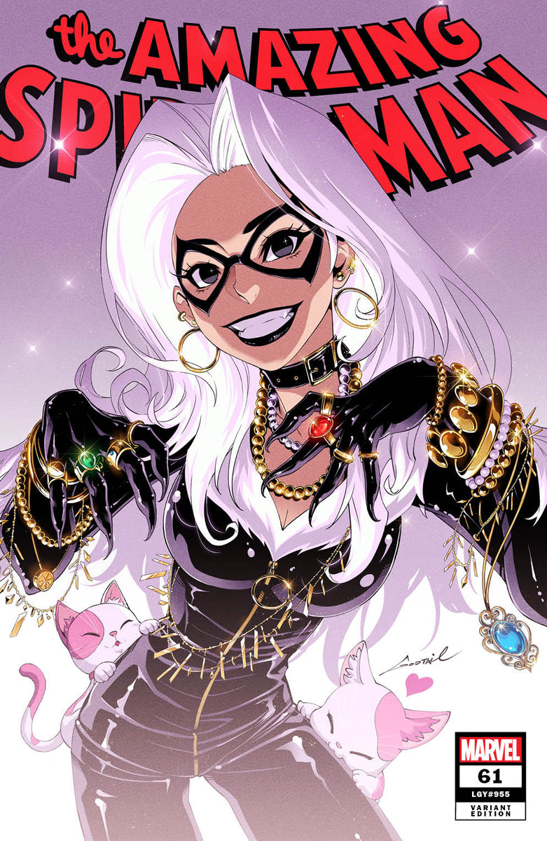 🔥 AMAZING SPIDER-MAN #61 GODTAIL BLACK CAT VARIANT 🔥| 7 Ate 9 Comics