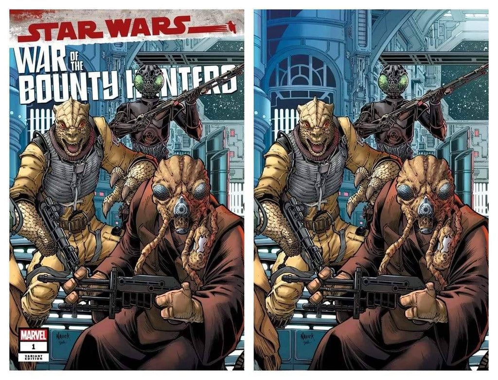 STAR WARS: WAR OF THE BOUNTY HUNTERS #1 Nauck Connecting Variant Cover ...