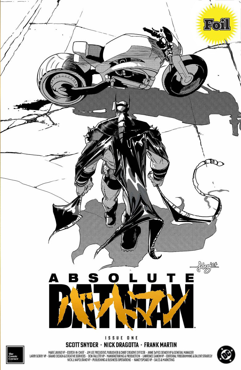 ABSOLUTE BATMAN #1 Javi Fernandez "AKIRA" Homage GOLD FOIL Sketch Vari ...