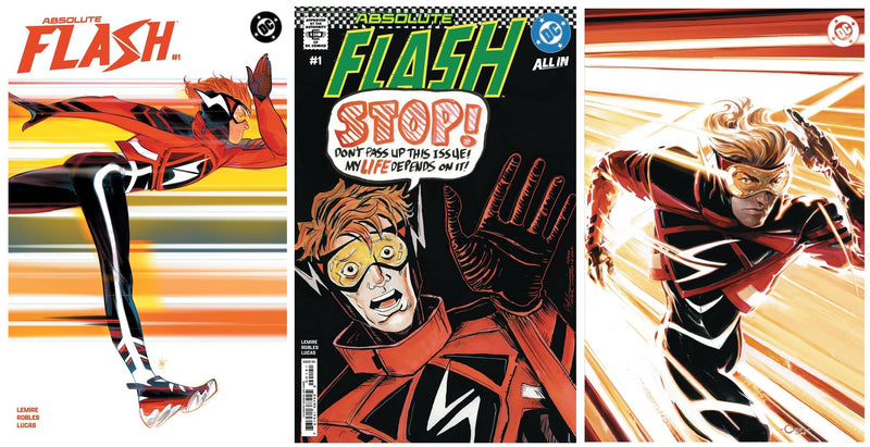 ABSOLUTE FLASH #1 Otto Schmidt Variant Cover + 1:25 & 1:50 Variant Cov ...