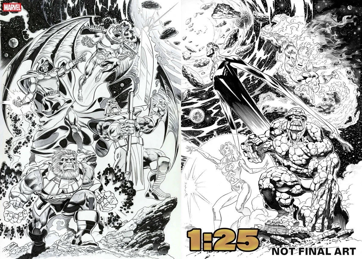 FANTASTIC FOUR #1 1:25 Claudio Castellini Variant Cover| 7 Ate 9 Comics