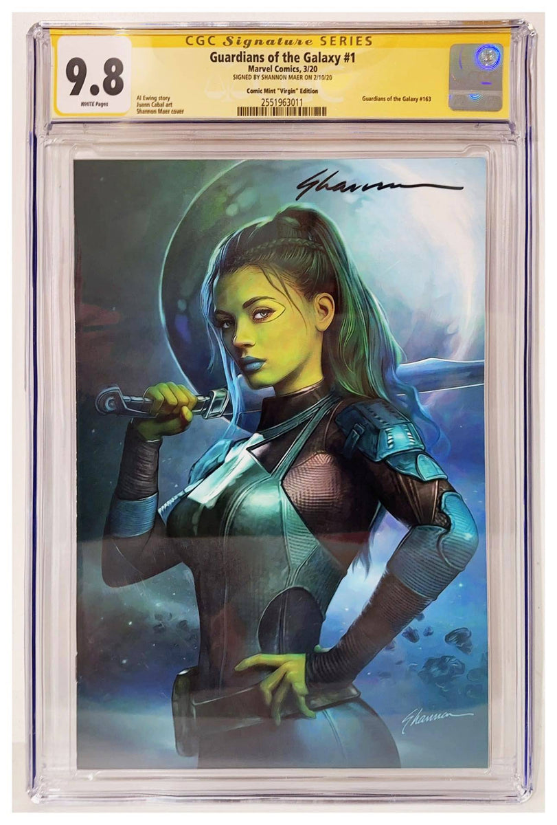 GUARDIANS OF THE GALAXY #1 CGC 9.8 SIGNED Shannon Maer Virgin Variant ...